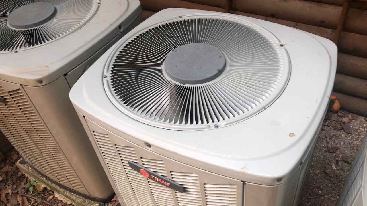 7 2007 Trane XB13 air conditioner’s running - YouTube