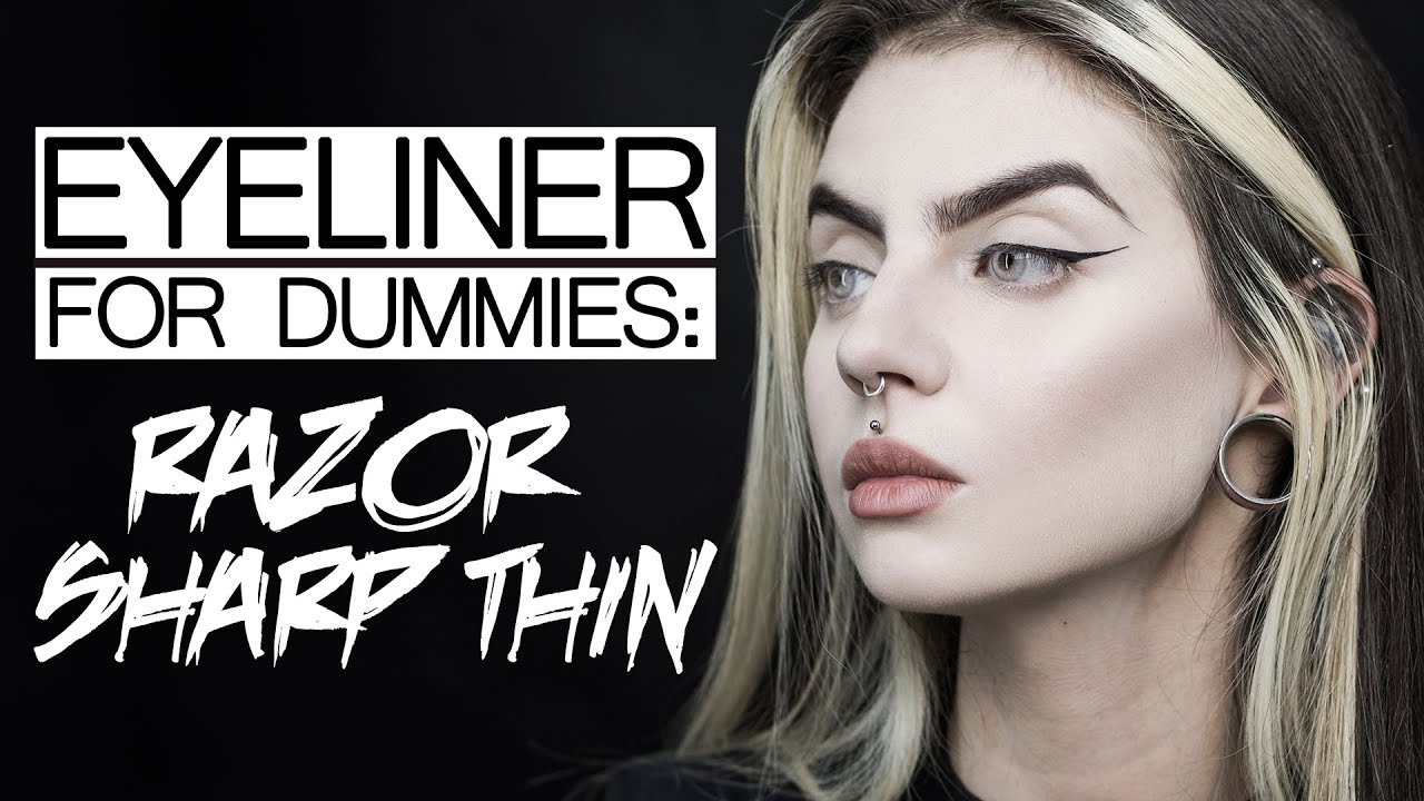 EYELINER FOR DUMMIES: Razor Sharp Thin [Part1/3] | Beatriz Mariano ...