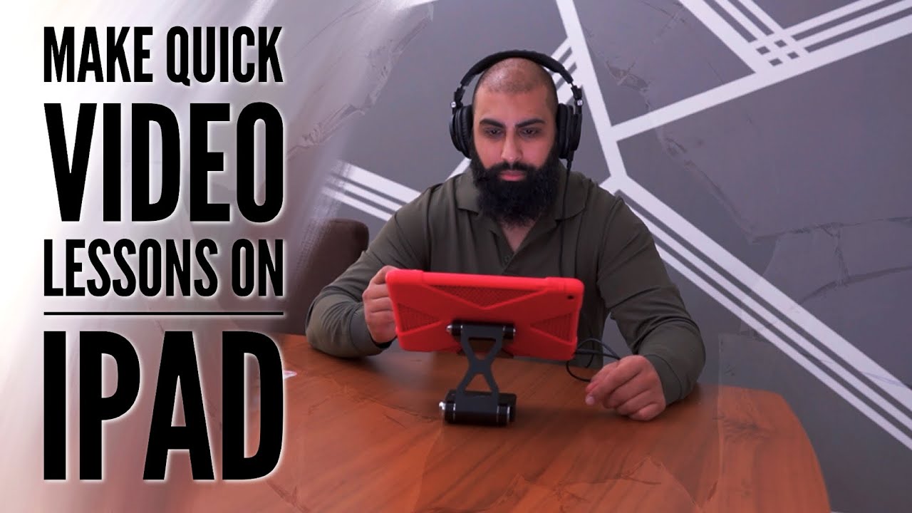 Save Time using the iPad to Make Video Lessons for Online Teaching | Beard Squared - YouTube