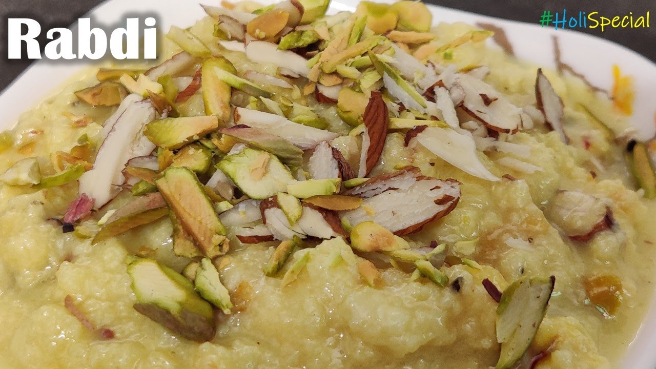 Rabdi Recipe | लच्छेदार खुरचन वाली रबड़ी | Rabri Recipe In Hindi ...
