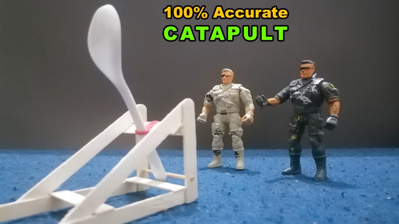 How to Make a Catapult Using Popsicle Sticks | Fun & Easy DIY ...