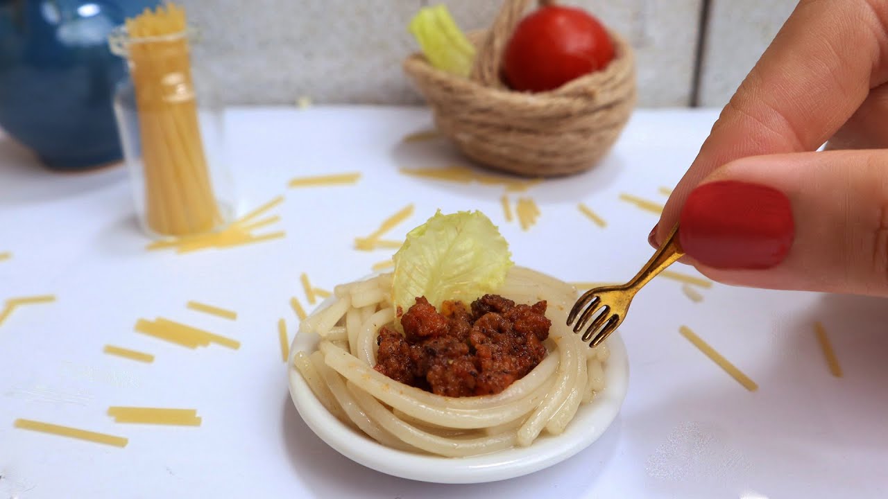 Amazing Miniature Spaghetti American Style 🍝 | The Best Miniature ...