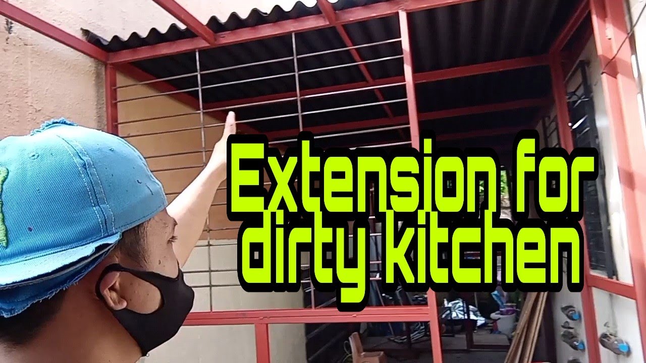 Extension for dirty kitchen #MIKELAS12VLOG - YouTube