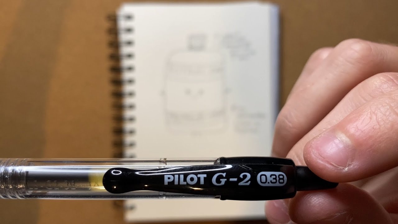 Drawing a Cute Propane Cannister with a Pilot G2 0.38mm Pen - YouTube