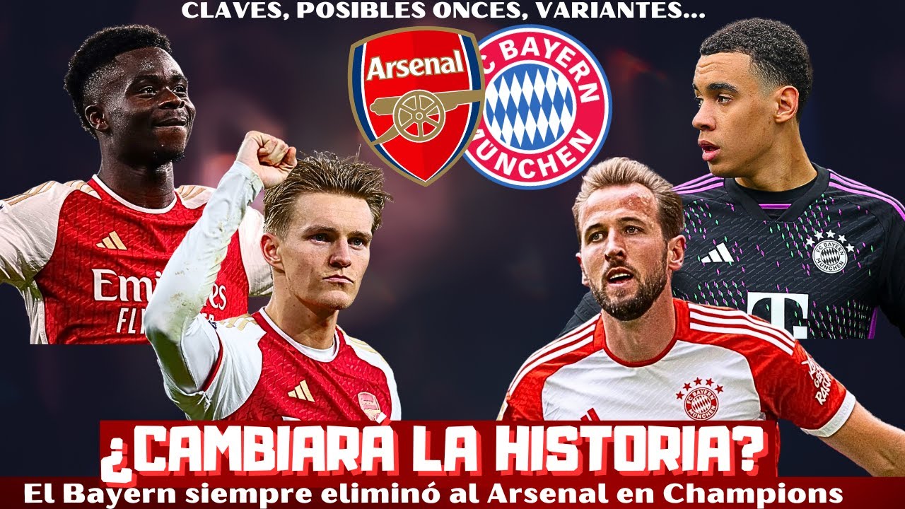 ¿ROMPERÁ LA MALDICIÓN EL ARSENAL ANTE EL BAYERN? SIEMPRE LE ELIMINÓ EN ...