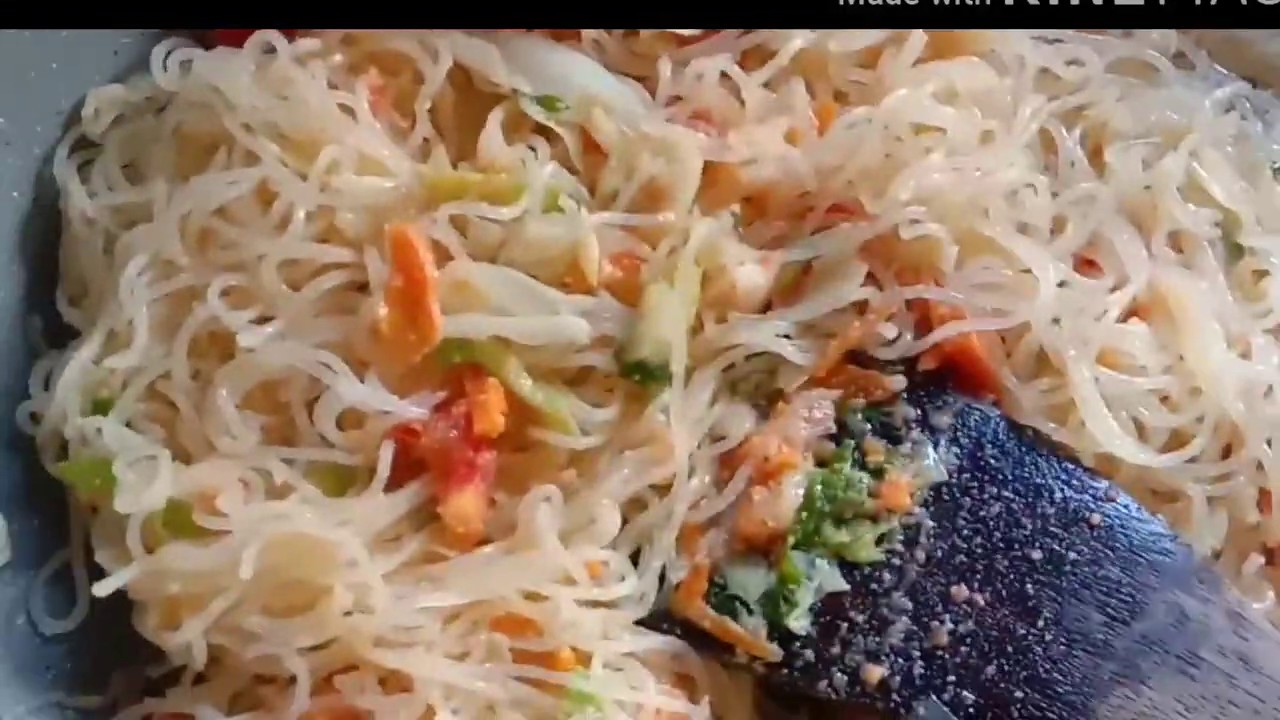 Bihun capjai gurih pedas - YouTube