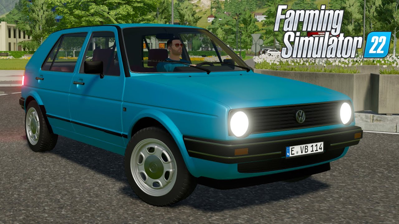 FS22 - VW Volkswagen Golf MK2 1983 - Car mod for Farming Simulator 2022 ...