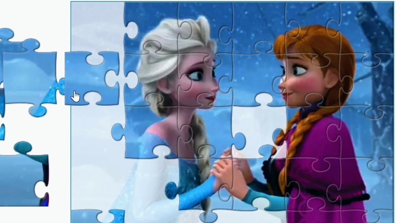 Ayo Menyusun dan Merangkai Puzzle Frozen Elsa dan Anna - Merakit Jigsaw ...