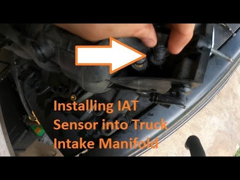 Intake Air Temp Sensor Install on 5.3 Truck Intake Manifold - YouTube