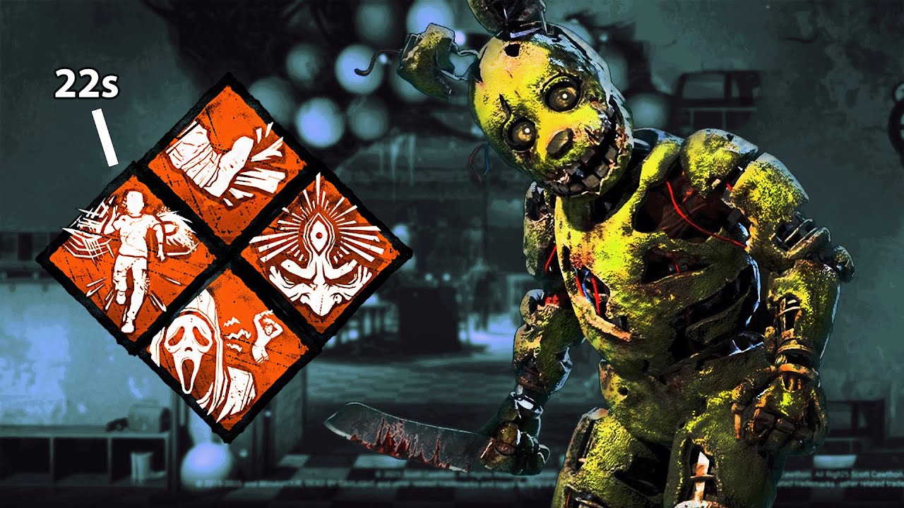 This build helps you HIT HATCHETS OVER WALLS with Springtrap in dbd ...