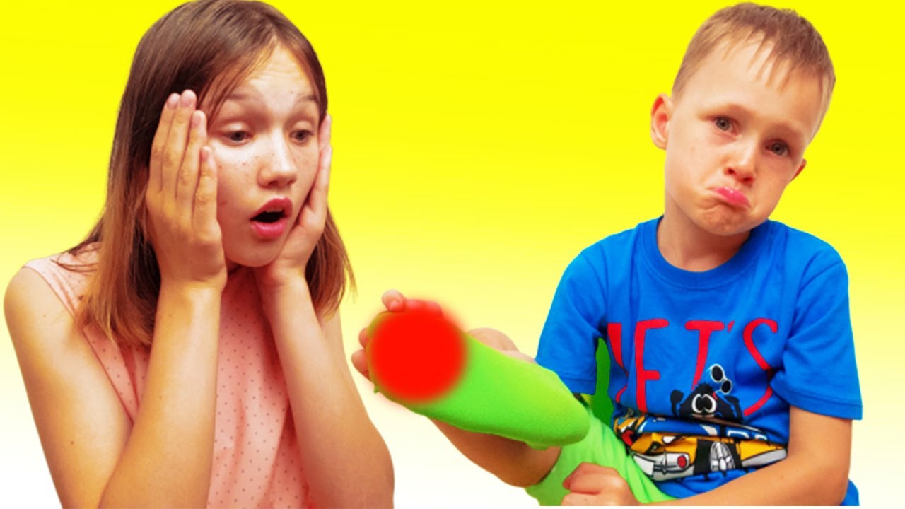 Boo Boo Story for kids #2 from Alex and Nastya - YouTube