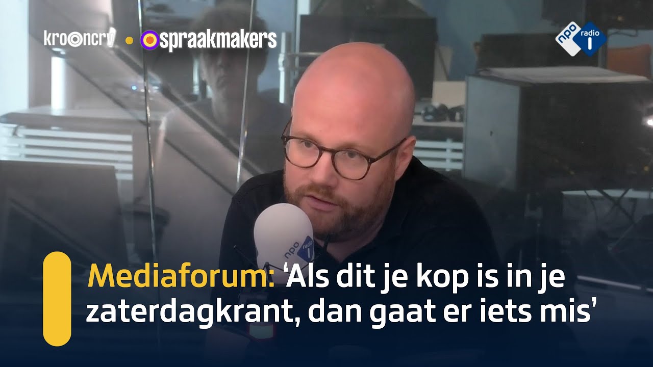 Krantenkop over asielzoekers geeft commotie | NPO Radio 1 - YouTube