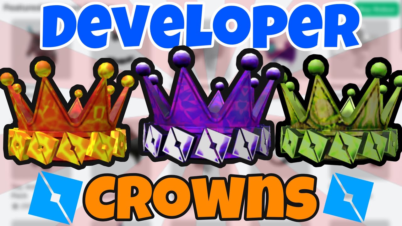 ROBLOX Released RARE Developer Crowns... - YouTube