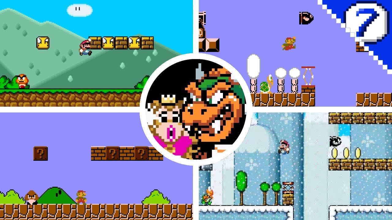 Super Mario Bros. Remade in Super Mario World! | Super Mario Construct ...