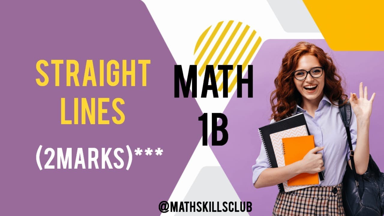 TS 1B MATHS CHAPTER STRAIGHT LINES 2MARKS IMPORTANT QUESTIONS ( 1-7) - YouTube