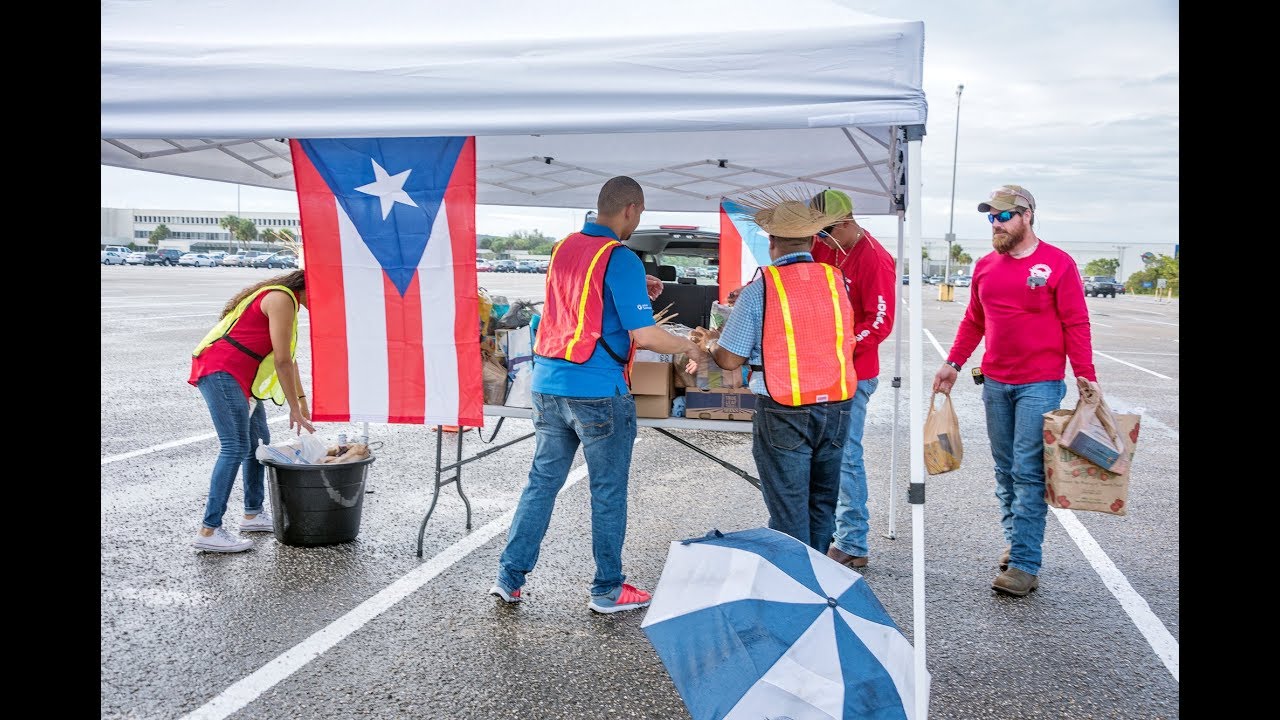 Puerto Rico - Hurricane Maria Relief Efforts at WPB - YouTube