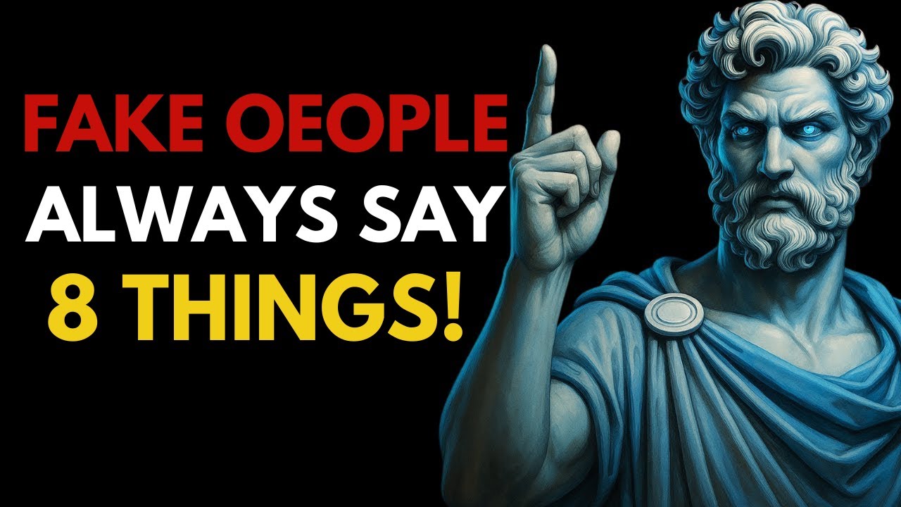 Fake People Always Say These 8 Things | STOICISM | The Stoic Flame ...