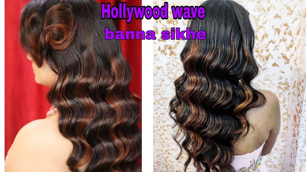 Hollywood wave hairstyle | classic look |open hairstyle | live class ...