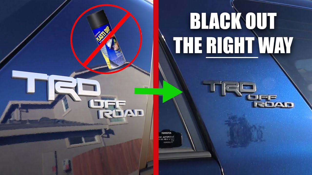 2021 Toyota 4Runner FIRST MOD! | TRD Off-Road Badge Blackout Overlays ...