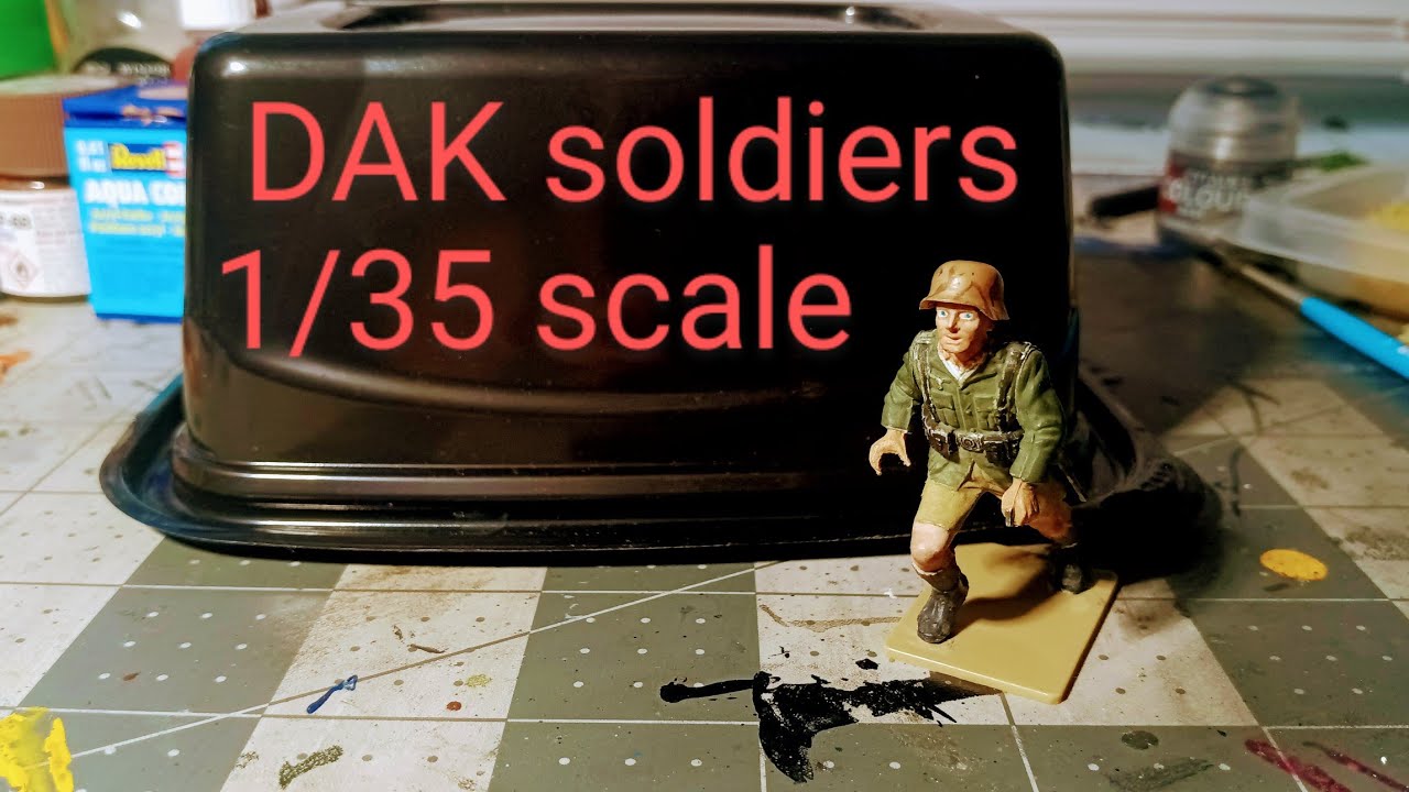 1/35 scale DAK soldiers - YouTube