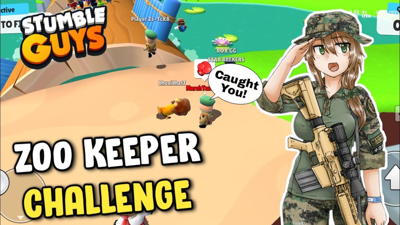 Catching Zoo Animals in Stumble Guys | Stumble Guys Challenges - YouTube