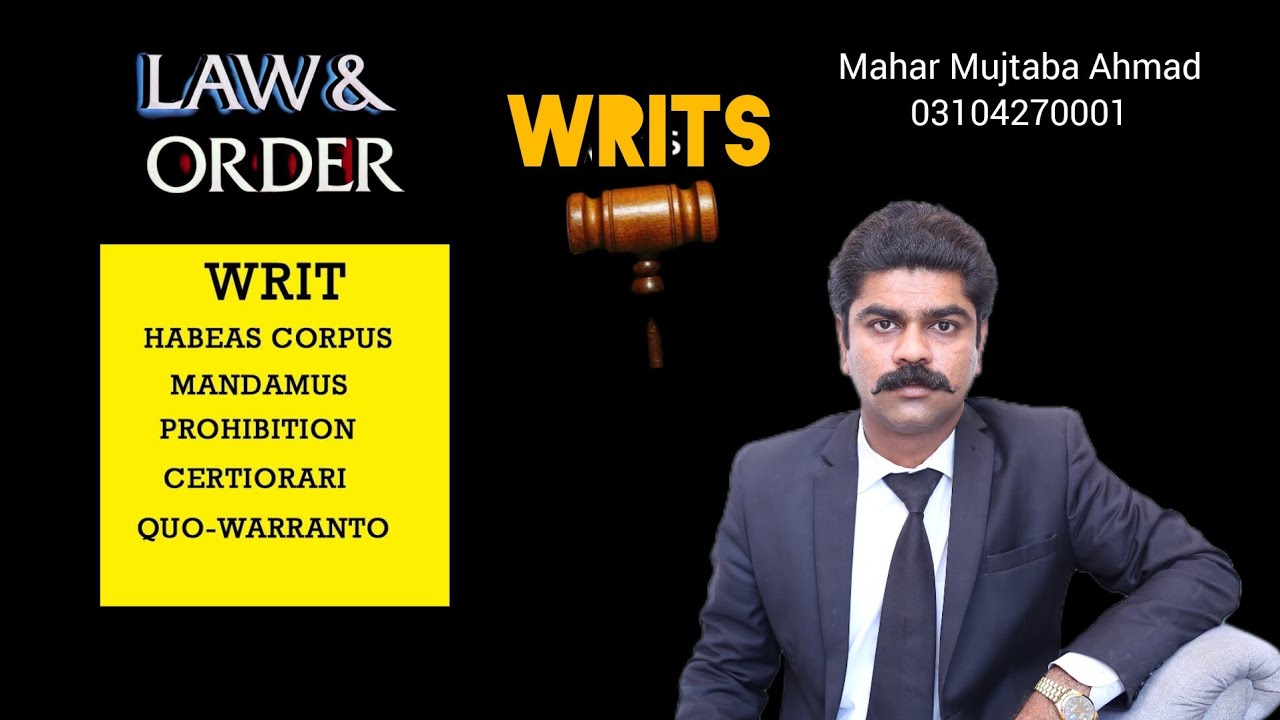 Writs #types of #writs | constitution of Pakistan 1973 | Fundamental ...