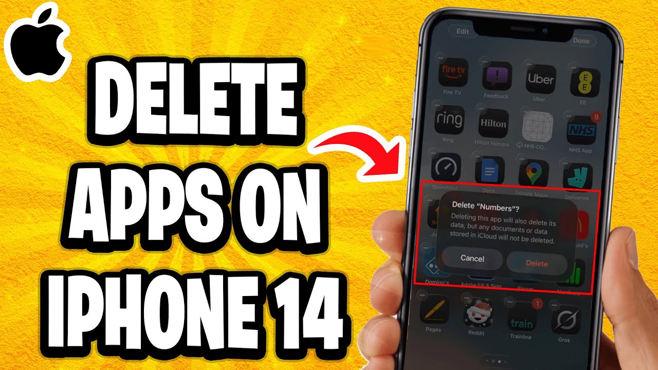 How To Delete Apps On iPhone 14 - YouTube