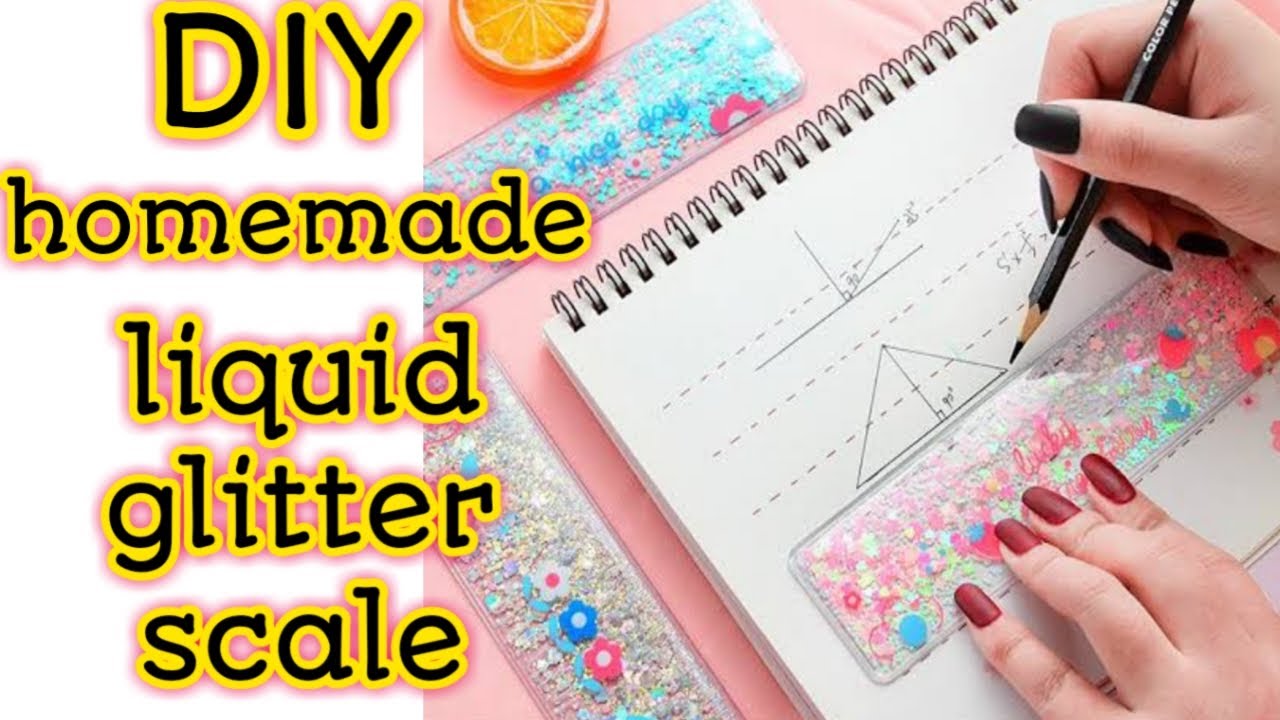 How to make liquid glitter scale/DIY homemade liquid scale/back to ...