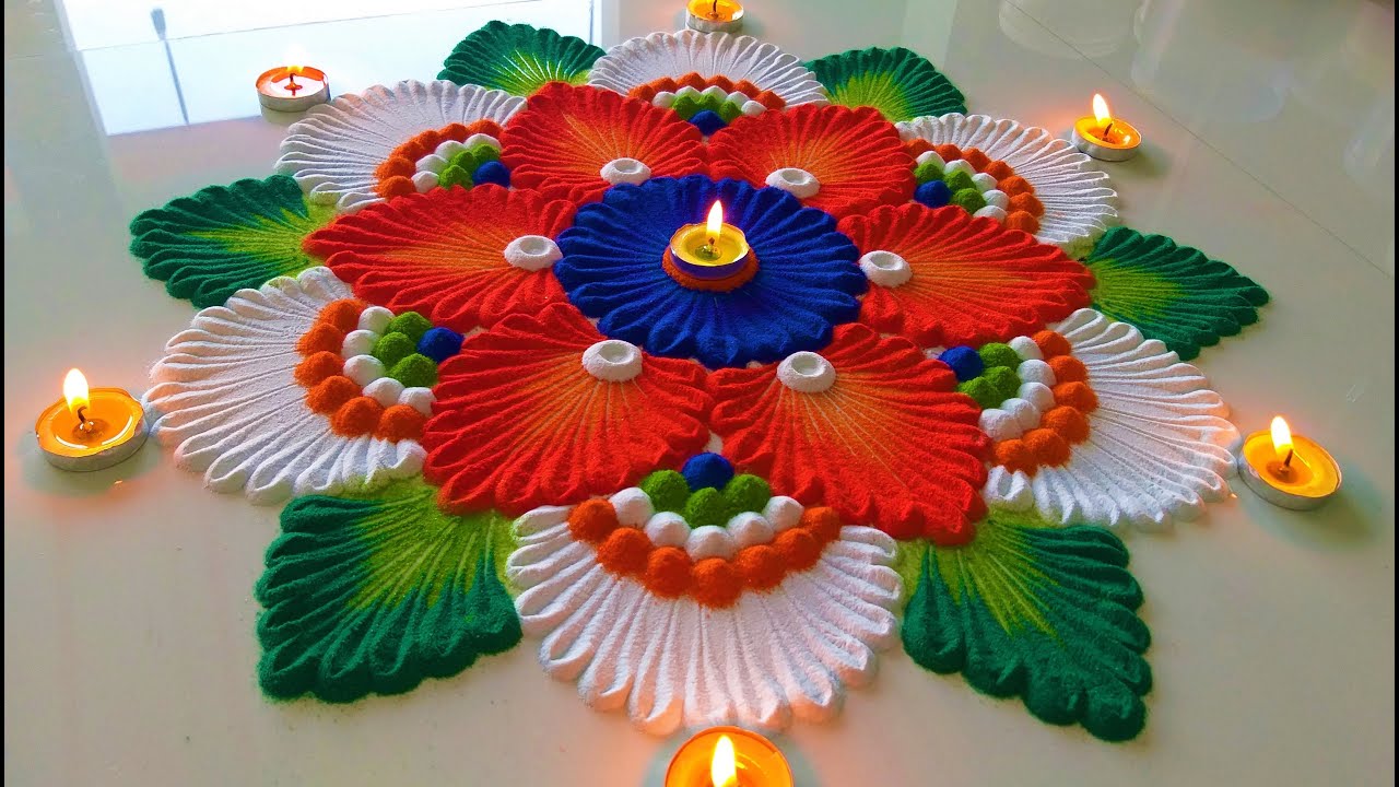 Top Beautiful Rangoli For Independence Day | 15 August 2024 पर ऐसे ...