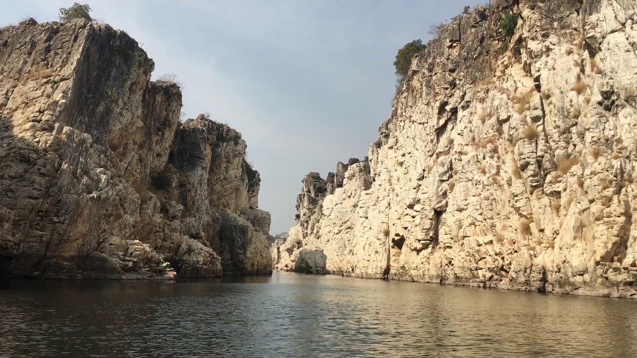 Bela ghat boat ride jabalpur - YouTube