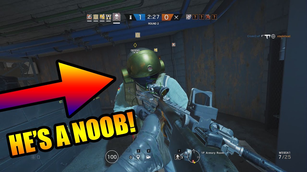 Following a NOOB! - Rainbow Six Siege - YouTube