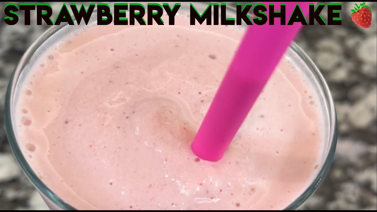 How to make strawberry shake | strawberry shake recipe | strawberry ...