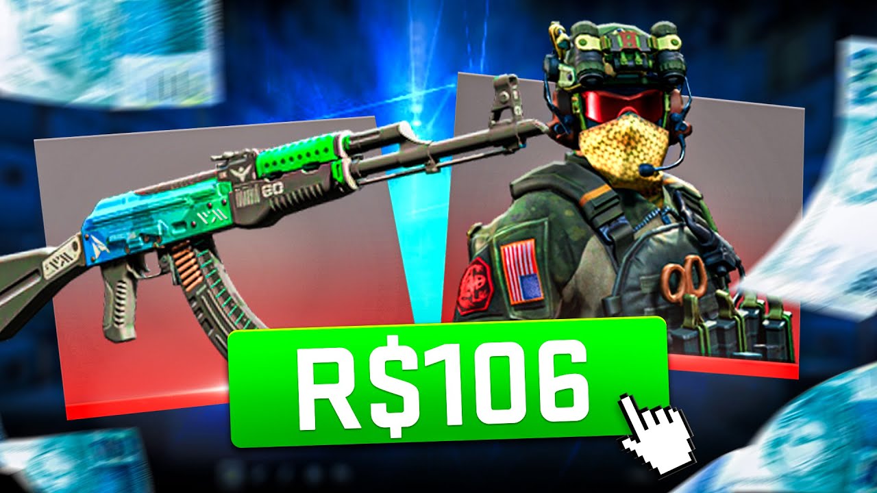 quase o gringo tomou, mas no fim PROFITEI R$106,00 em skins para o ...