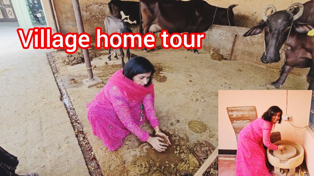 Aaj gober Kanda banaya # village home tour# village life @ Astyagi8585 ...