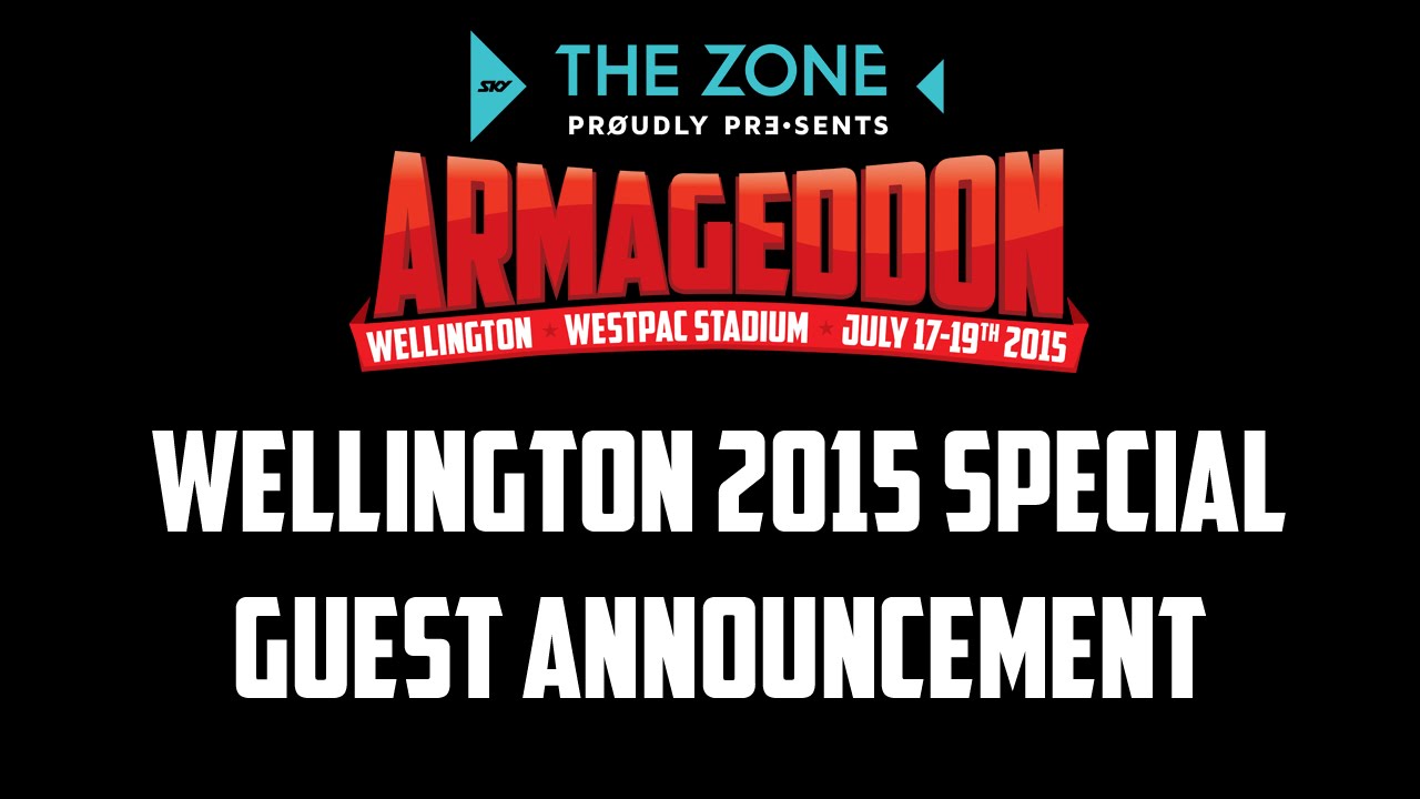 Armageddon Special Guest Announcement Wellington 2015 - YouTube