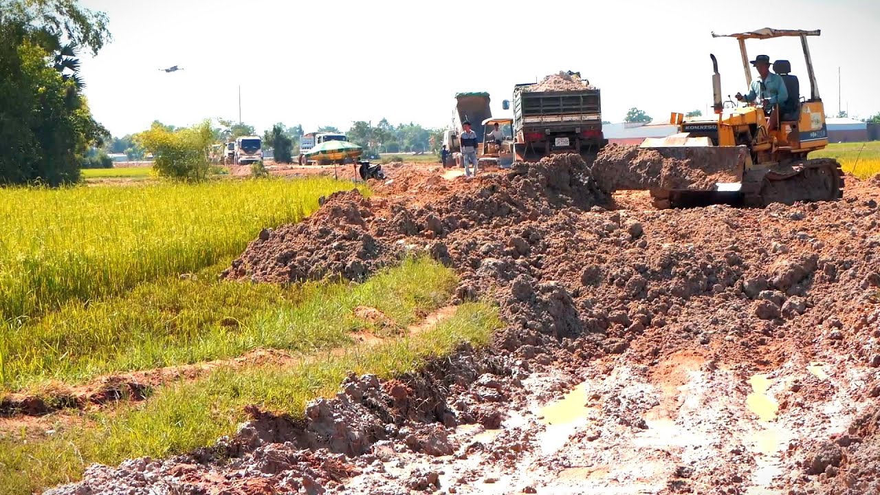 Full Video Of Process Road CONSTRUCTION by Excellent skill Driver Dozer ...