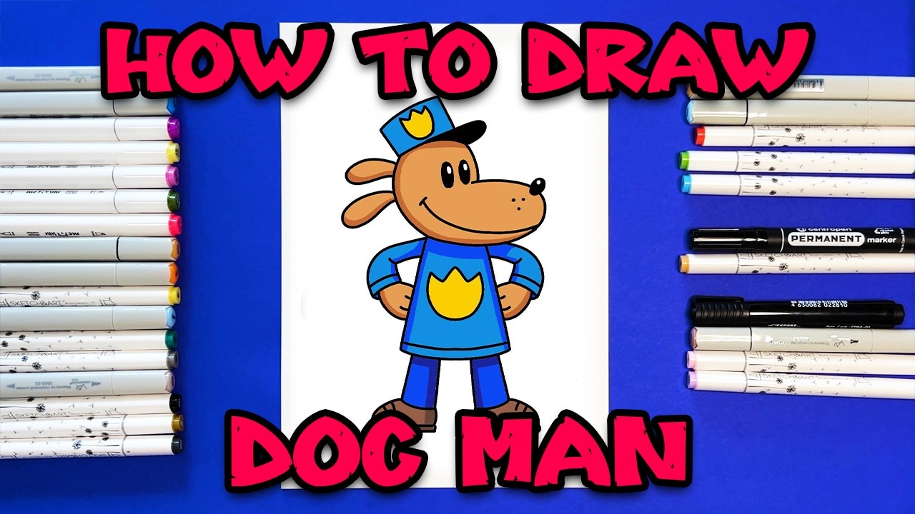 How To Draw Dogman Easy - YouTube
