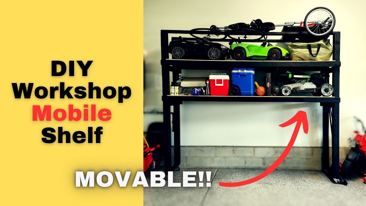 DIY Garage Shelf | Movable Shelf - YouTube