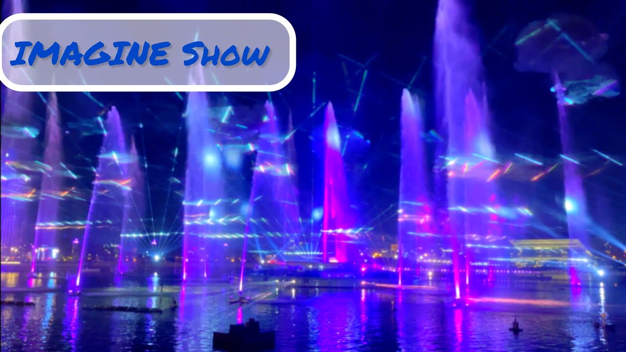 Amazing IMAGINE Show | Light & Laser Show at Dubai Festival City ...