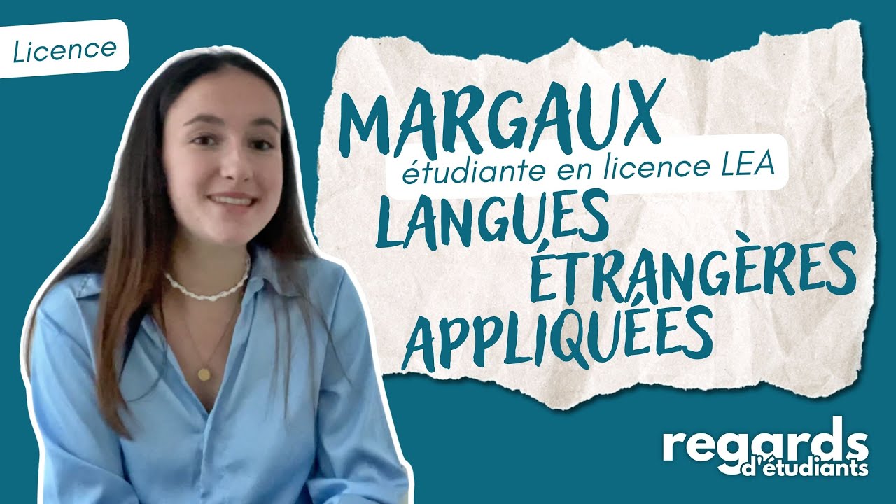 Licence LEA - Margaux | Regards d'Étudiants - YouTube