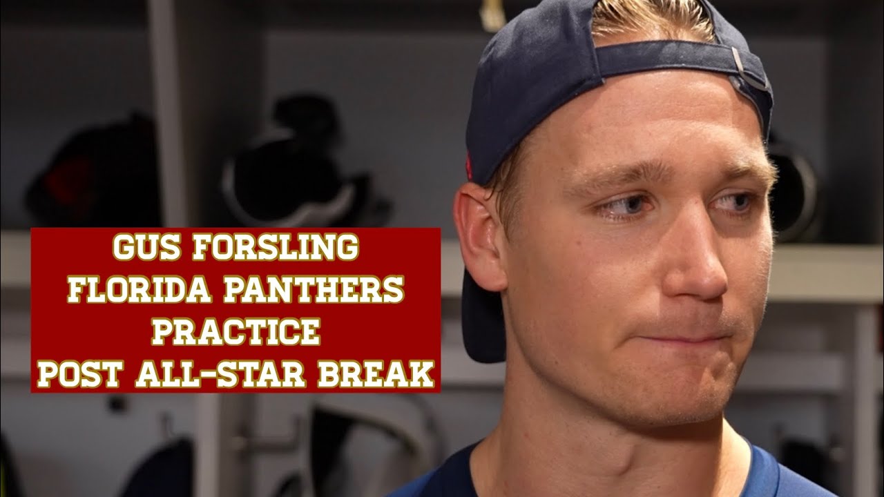Gus Forsling, Florida Panthers: First Practice After NHL All-Star Break ...