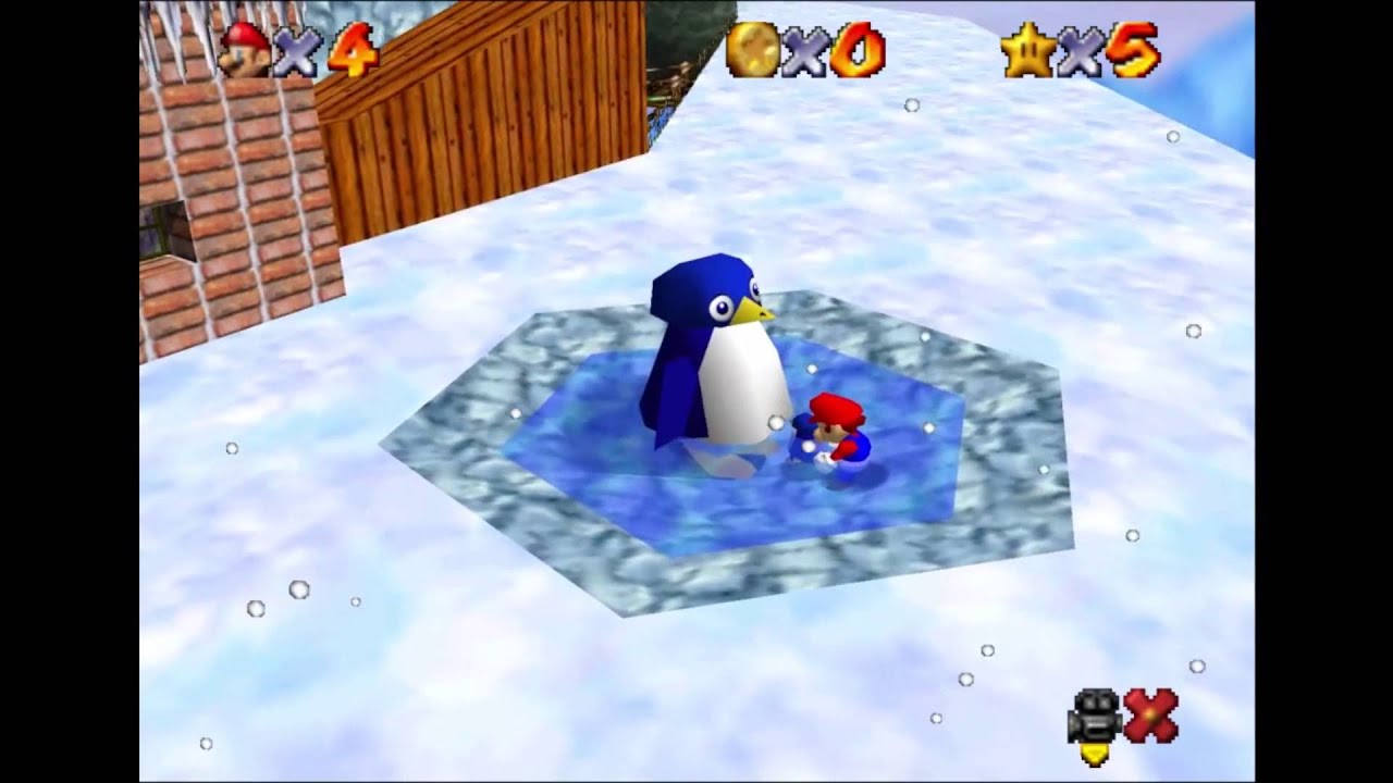 Noob tries to learn Super Mario 64 speedrun #7 Baby Penguin - YouTube