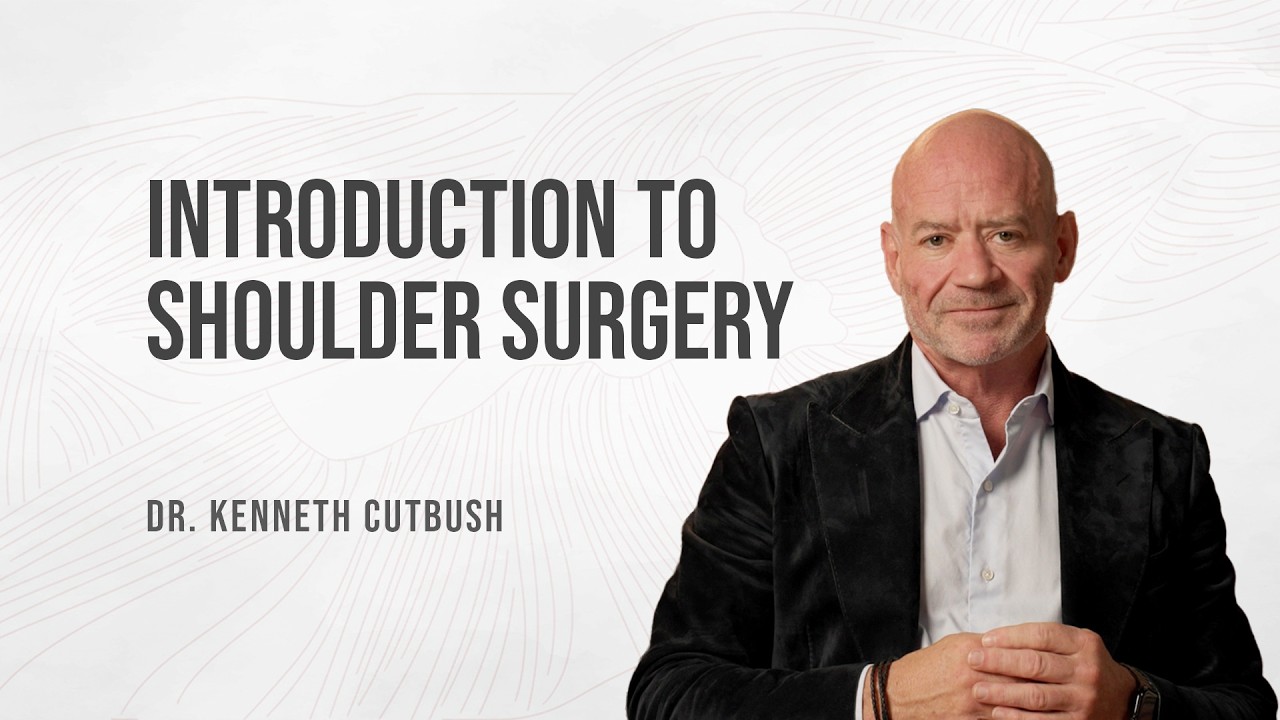 Dr. Kenneth Cutbush | Introduction To Shoulder Surgery - YouTube