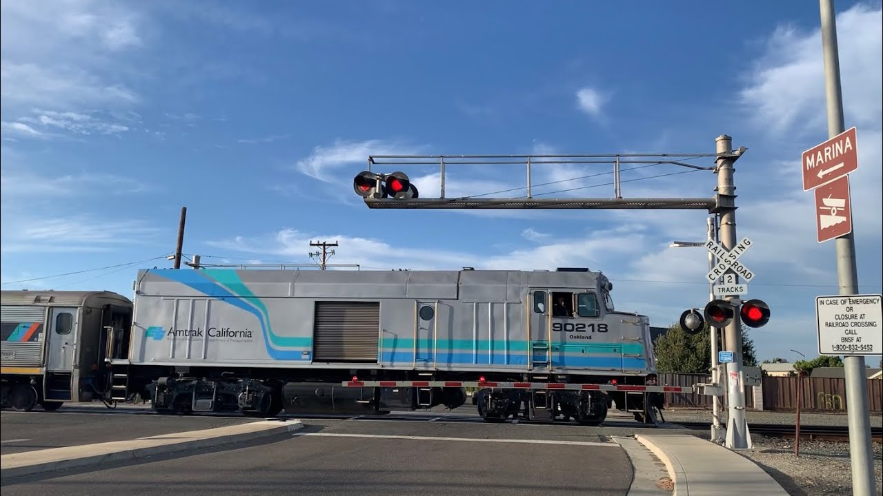 Amtrak California 90218 San Joaquins Train 718 East - Big Break Road ...