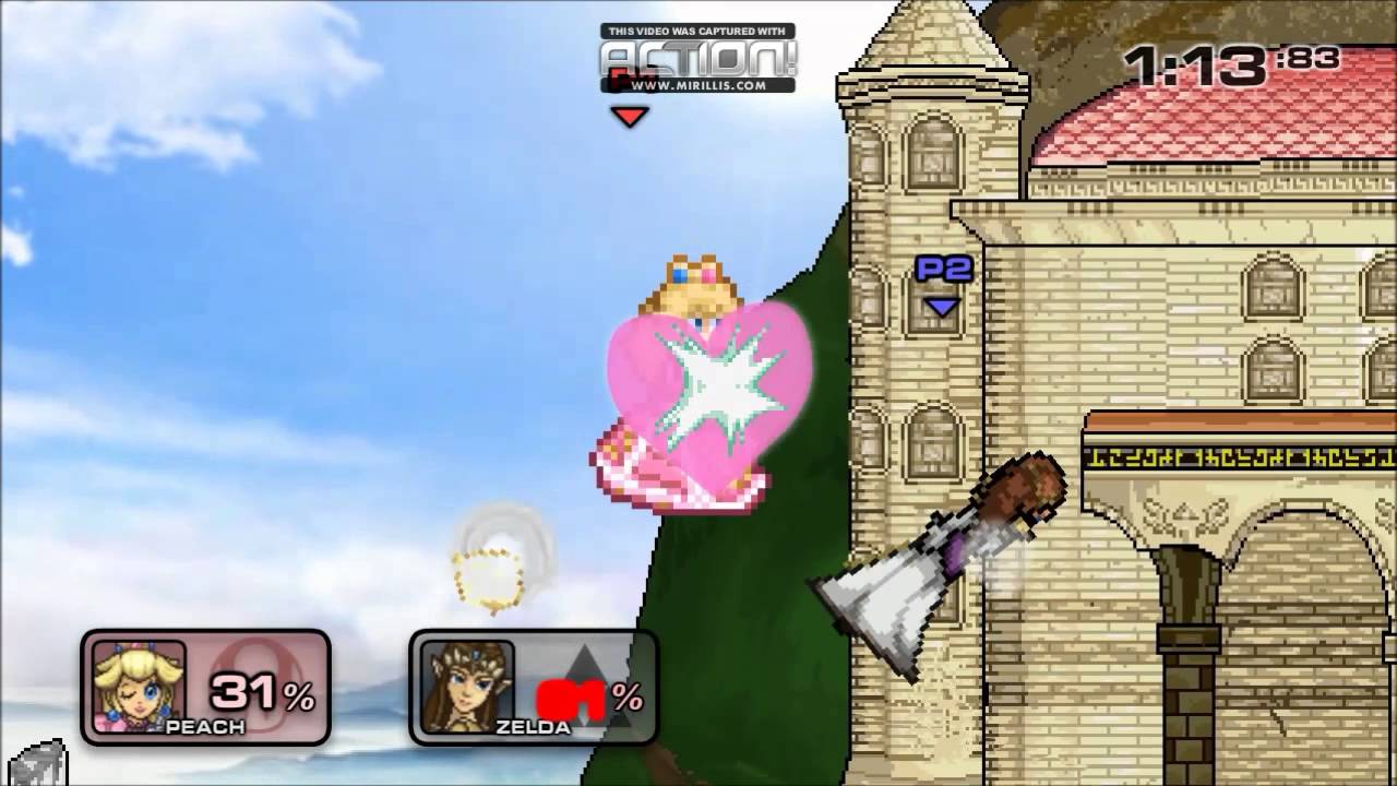 Super Smash Flash 2 - Versus Mode: Peach vs Zelda/Sheik - YouTube