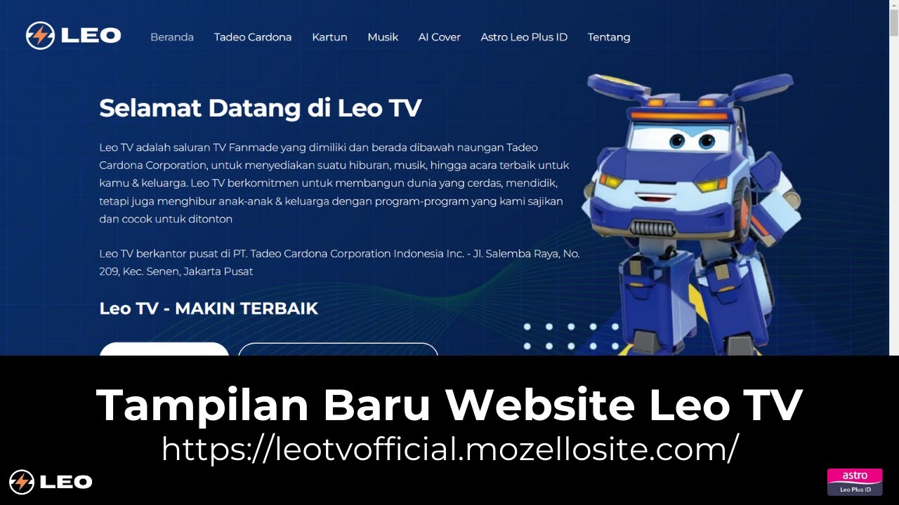 Tampilan Baru Website Leo TV - YouTube
