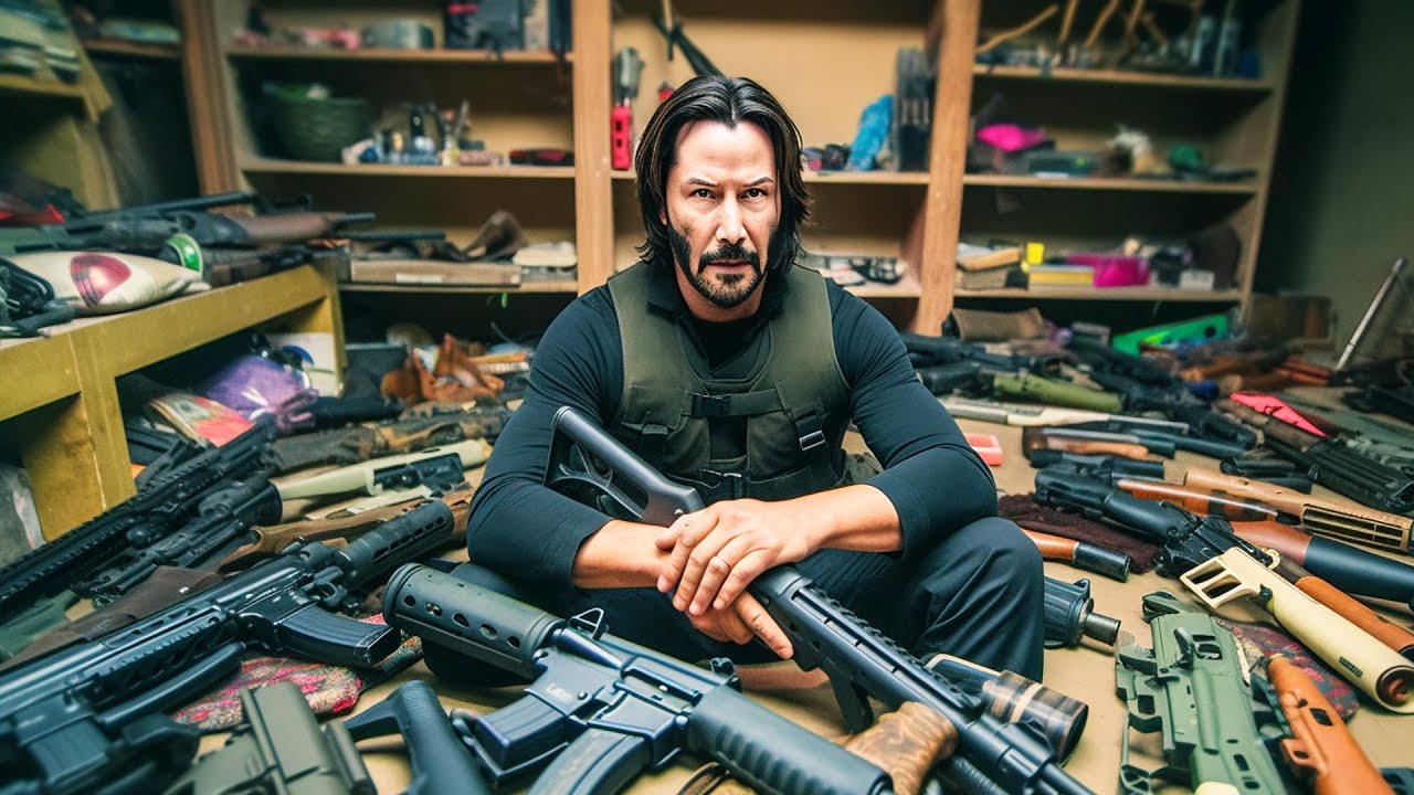 What's Inside Keanu Reeves Private Gun Collection? - YouTube
