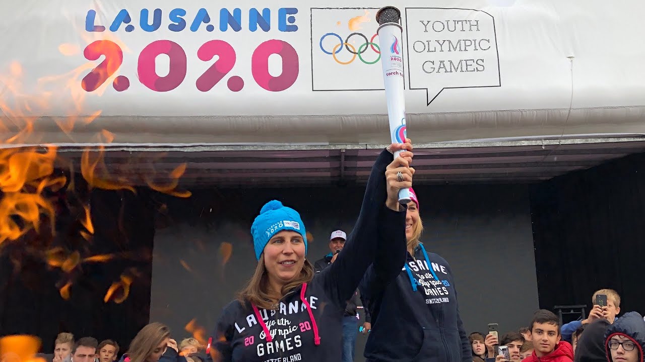 Lausanne 2020 Torch Tour - Puidoux - YouTube