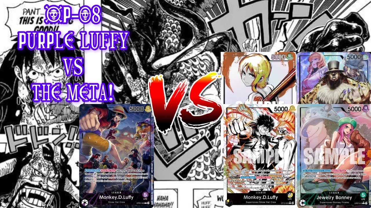 PURPLE LUFFY OP08 DECK PROFILE & MATCHES AGAINST THE META! 500 SUB ...