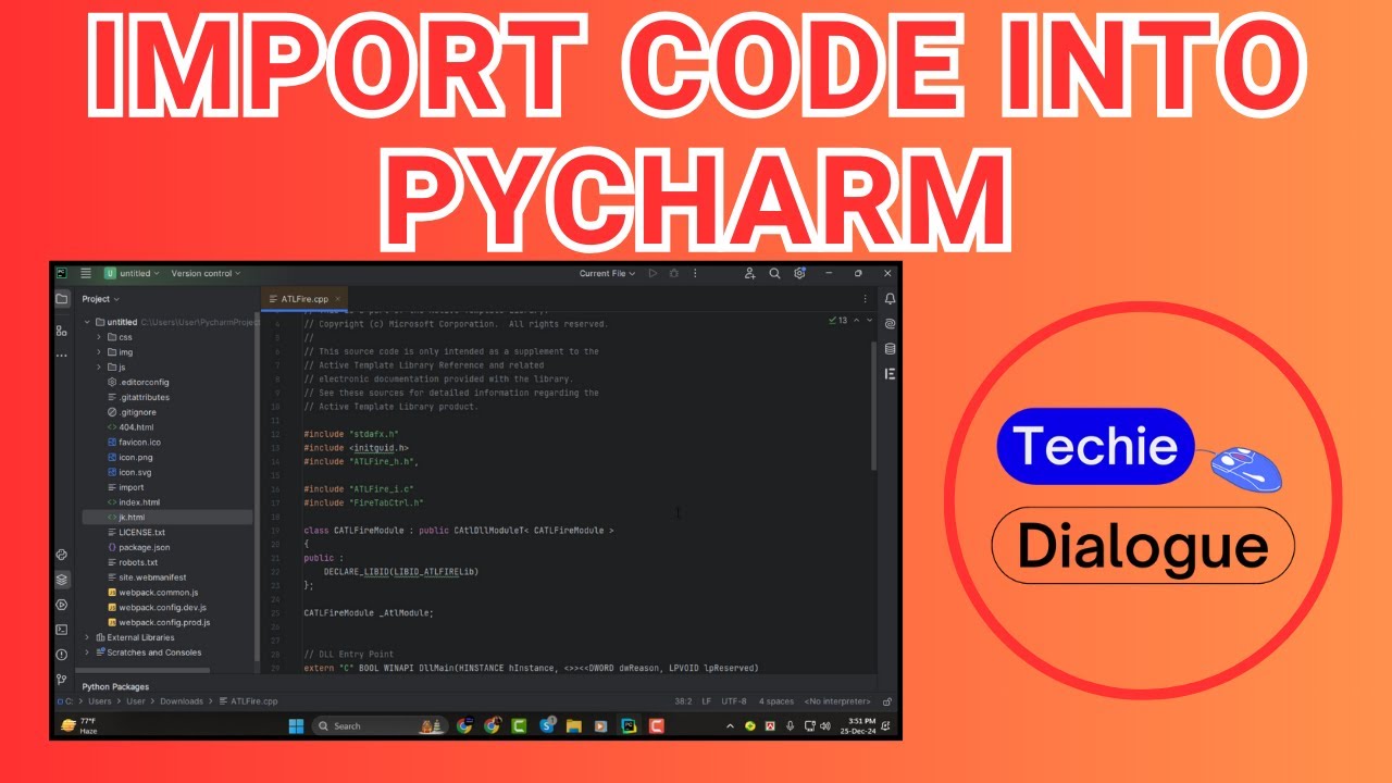 How to Import Code Into Pycharm - Simple Steps (2025) - YouTube